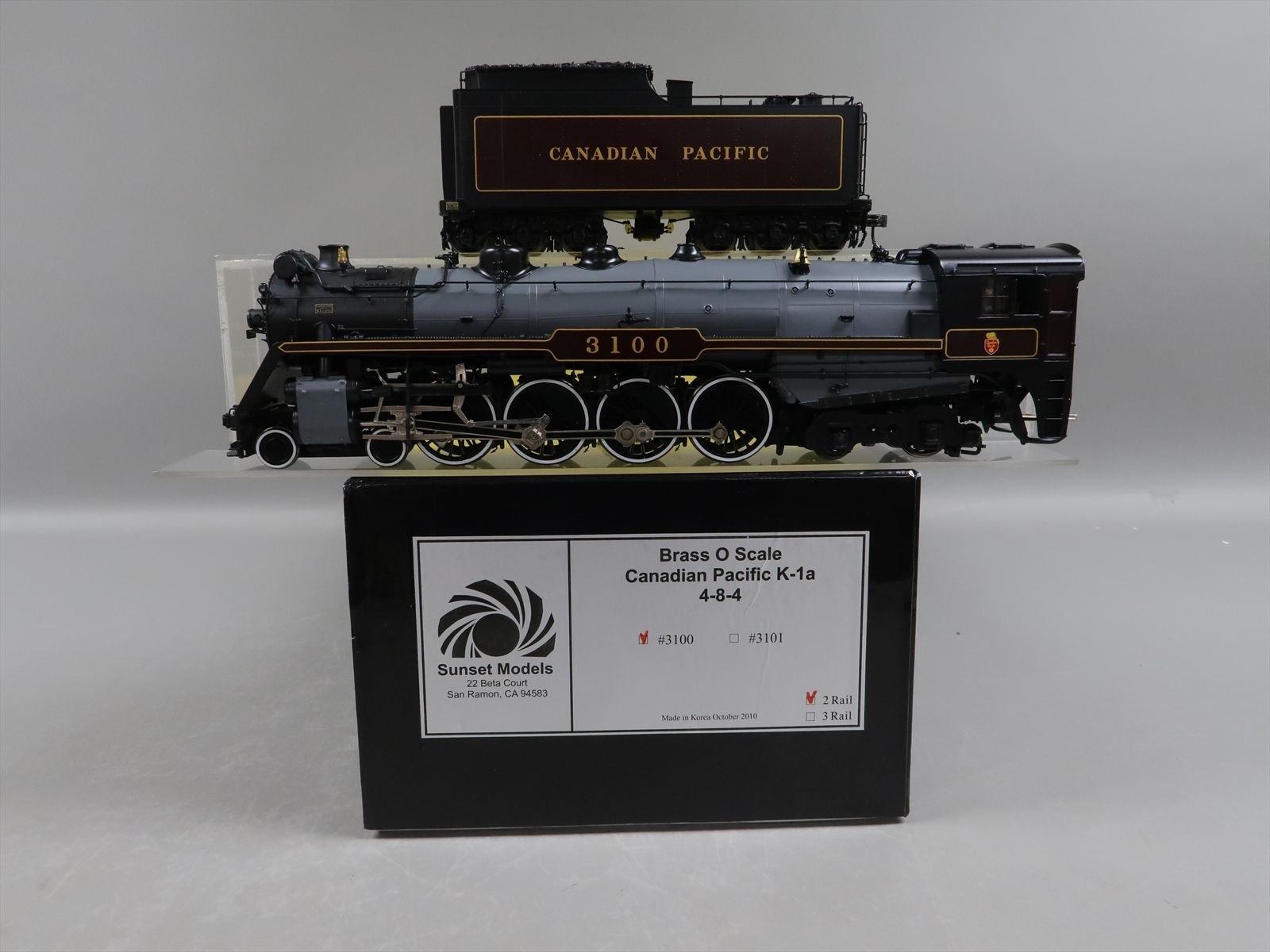 O Brass Model - SS Sunset CP CPR Canadian Pacific K-1a 4-8-4 #3100 - F ...