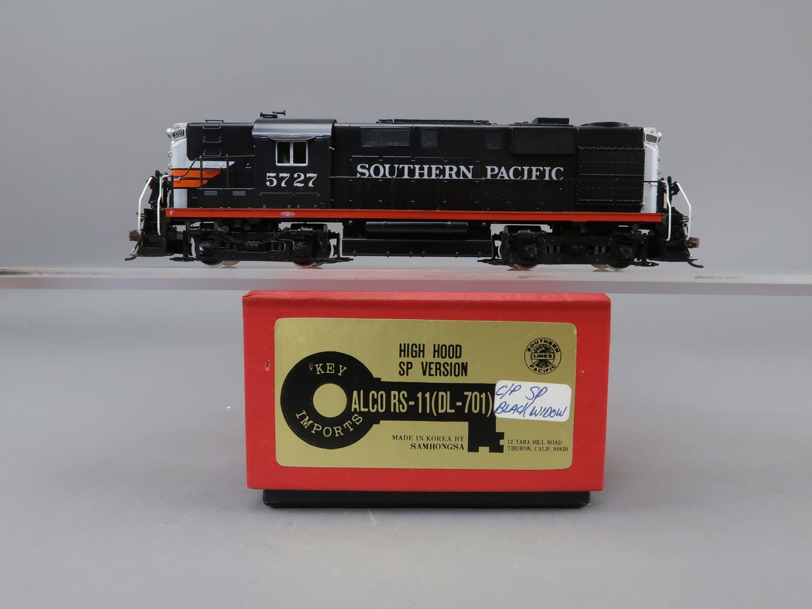 HO Brass Model - Key SP Southern Pacific RS-11 DL-701 High Hood Black ...