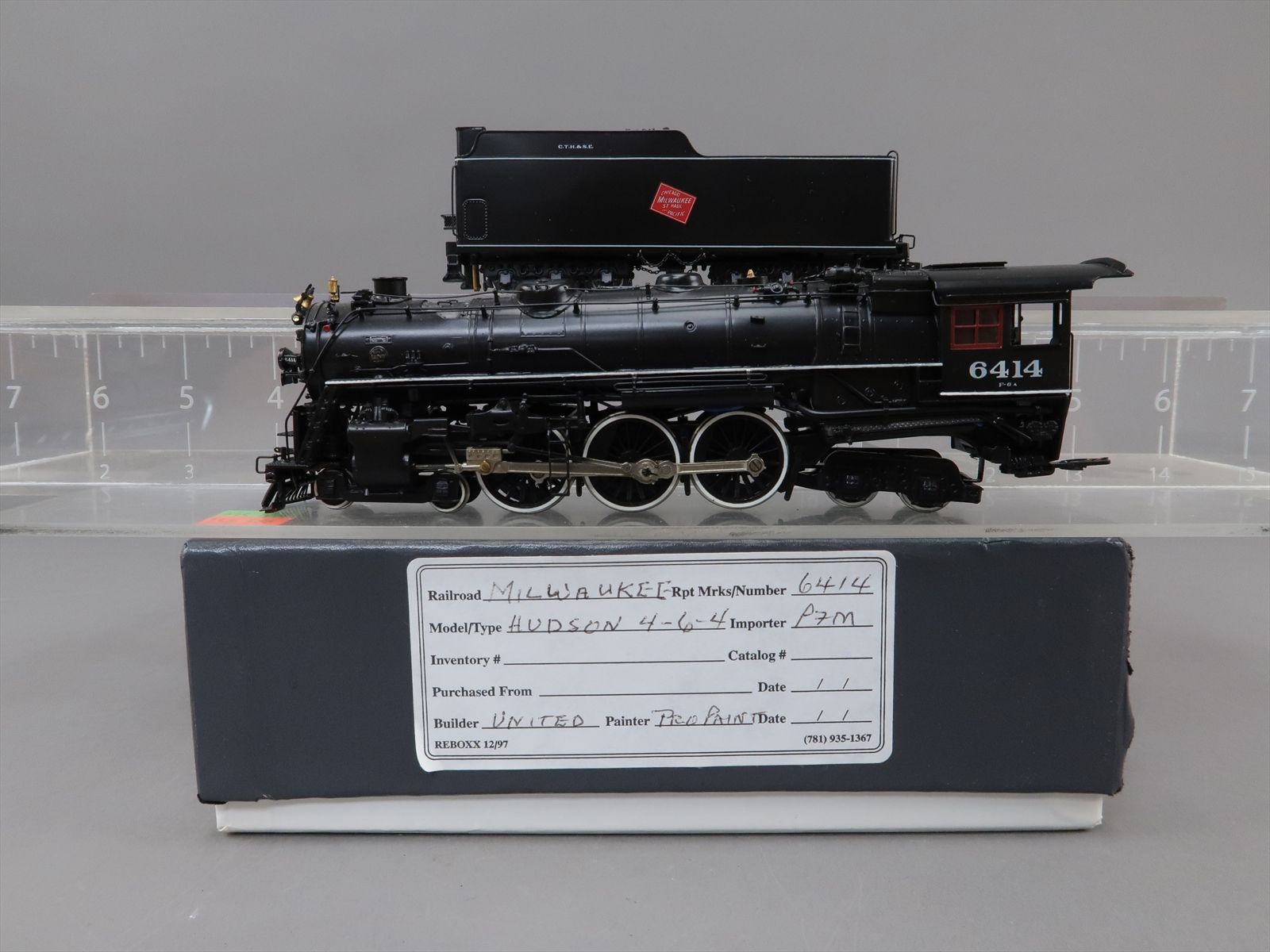 HO Brass Model - PFM Milwaukee F6 4-6-4 #6414 - Custom - 1968 Run ...