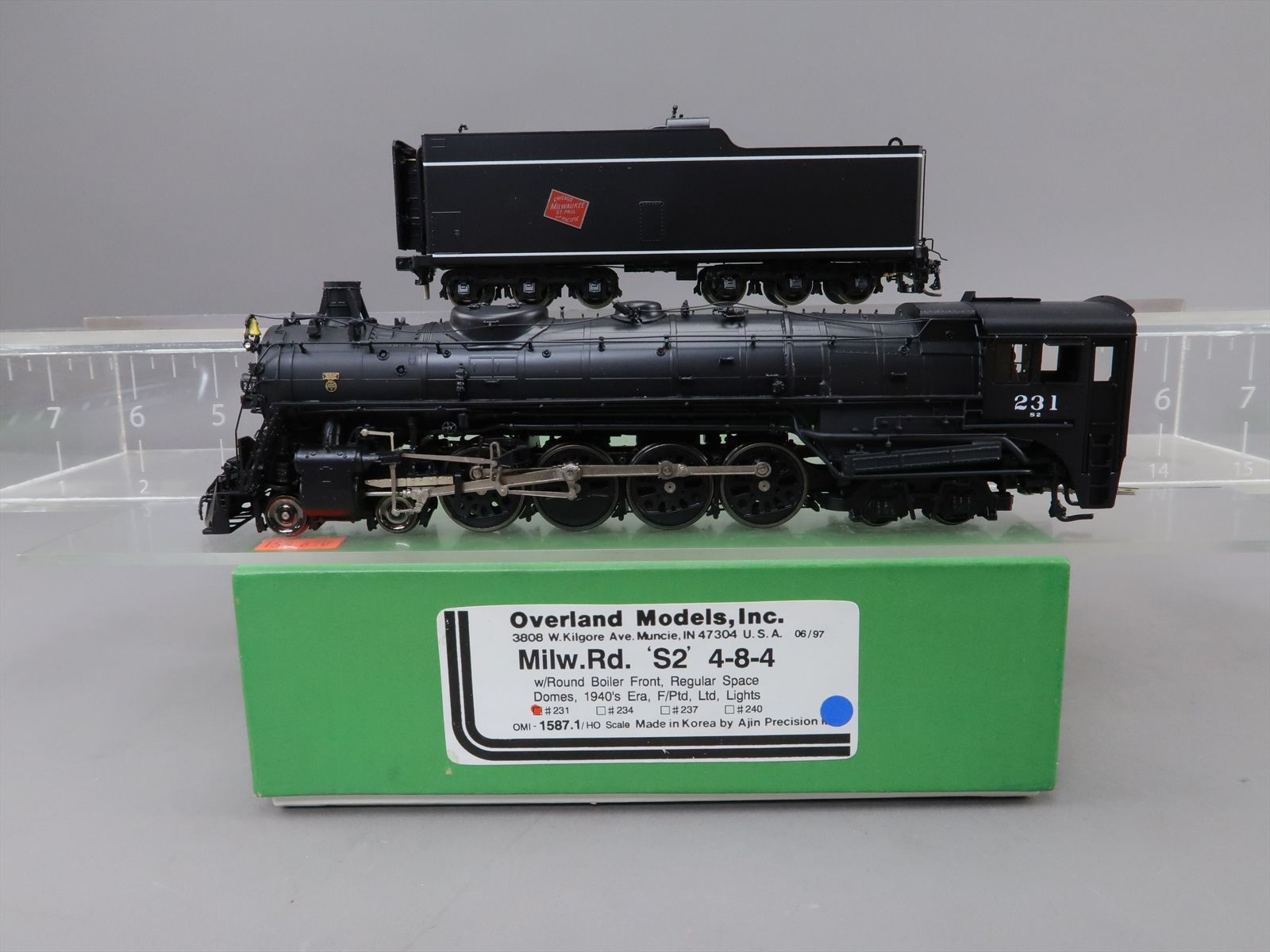 HO Brass Model - OMI 1587.1 Milwaukee S2 4-8-4 Round Boiler Front #231 ...