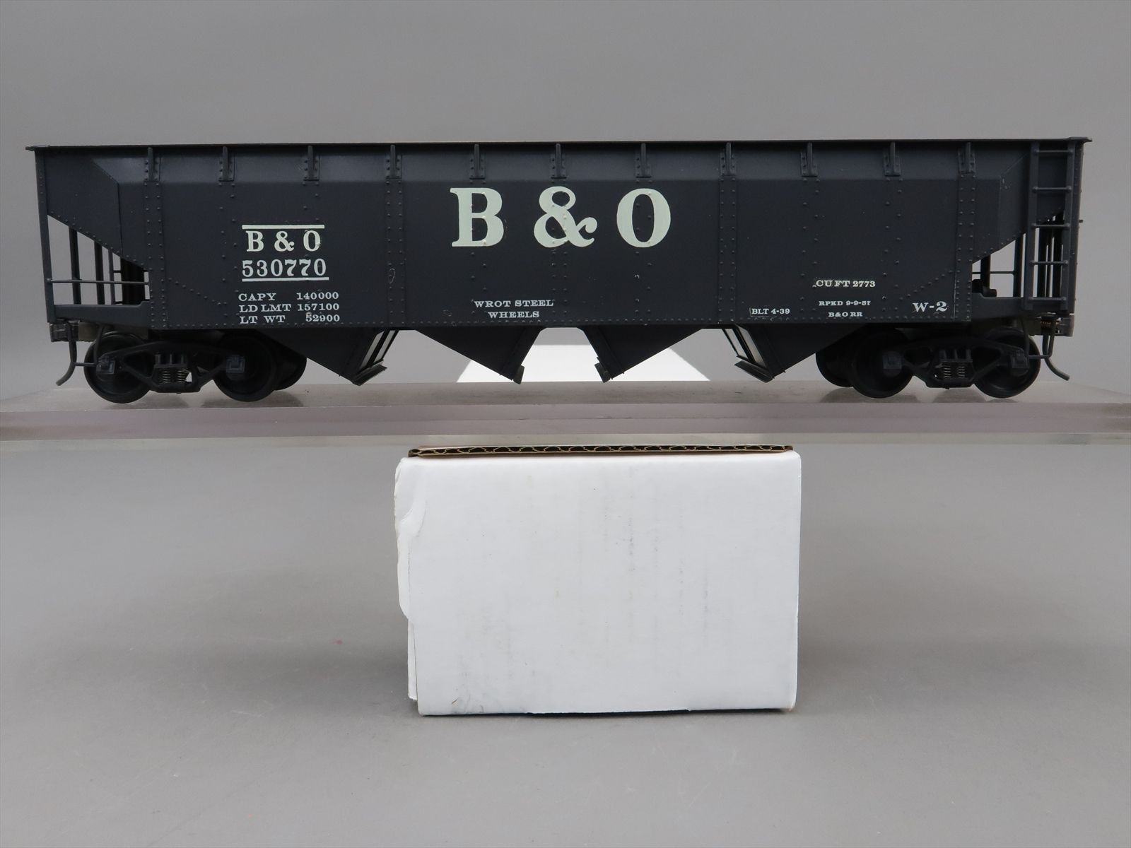 O Brass Model - MG Max Gray B&O Baltimore & Ohio 4-Bay Quad Hopper ...