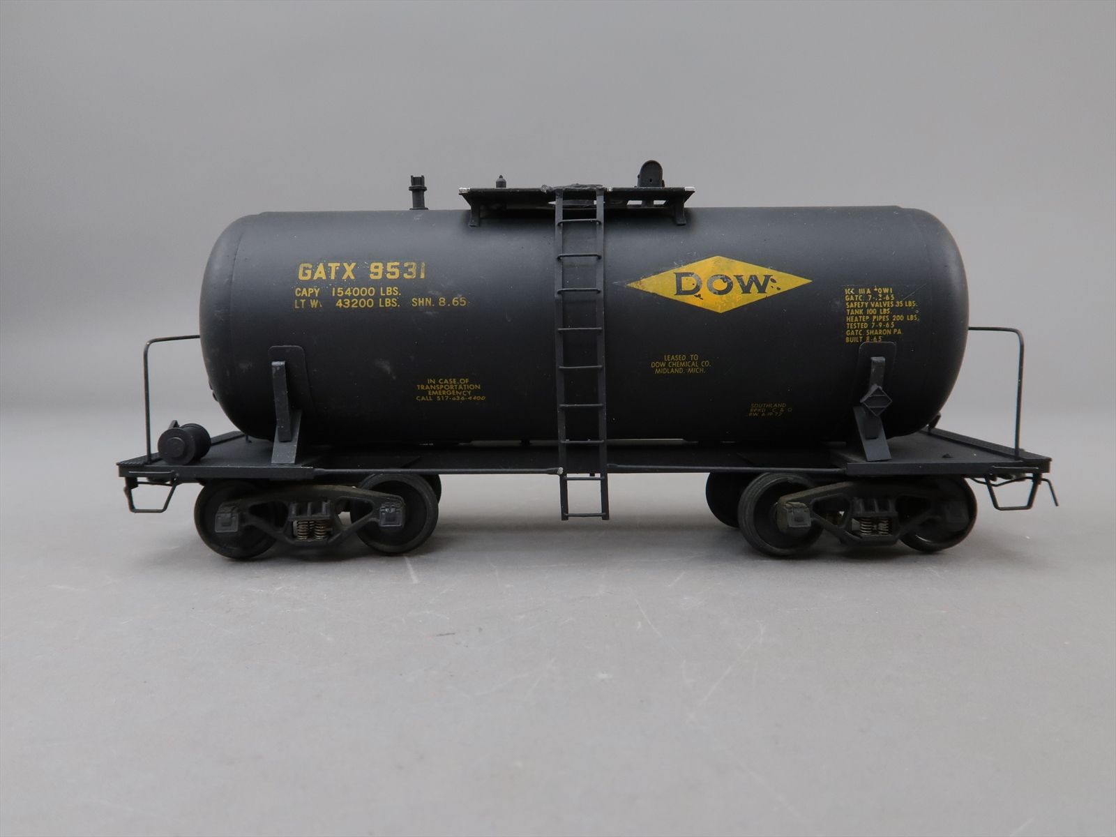 O Brass Model - USH U.S. Hobbies DOW Tiny Tank Car #9531 - Poor Custom ...