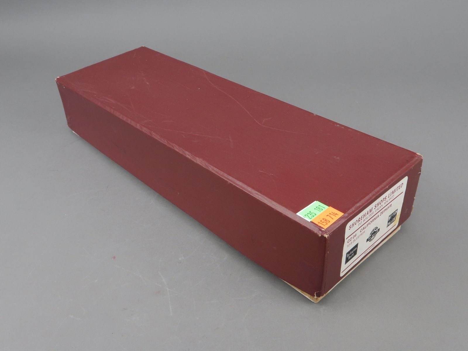 HO Brass Model - SSL CZ04 CB&Q Burlington California Zephyr 10-6 Sleeper - F/Plated - Mi Lim