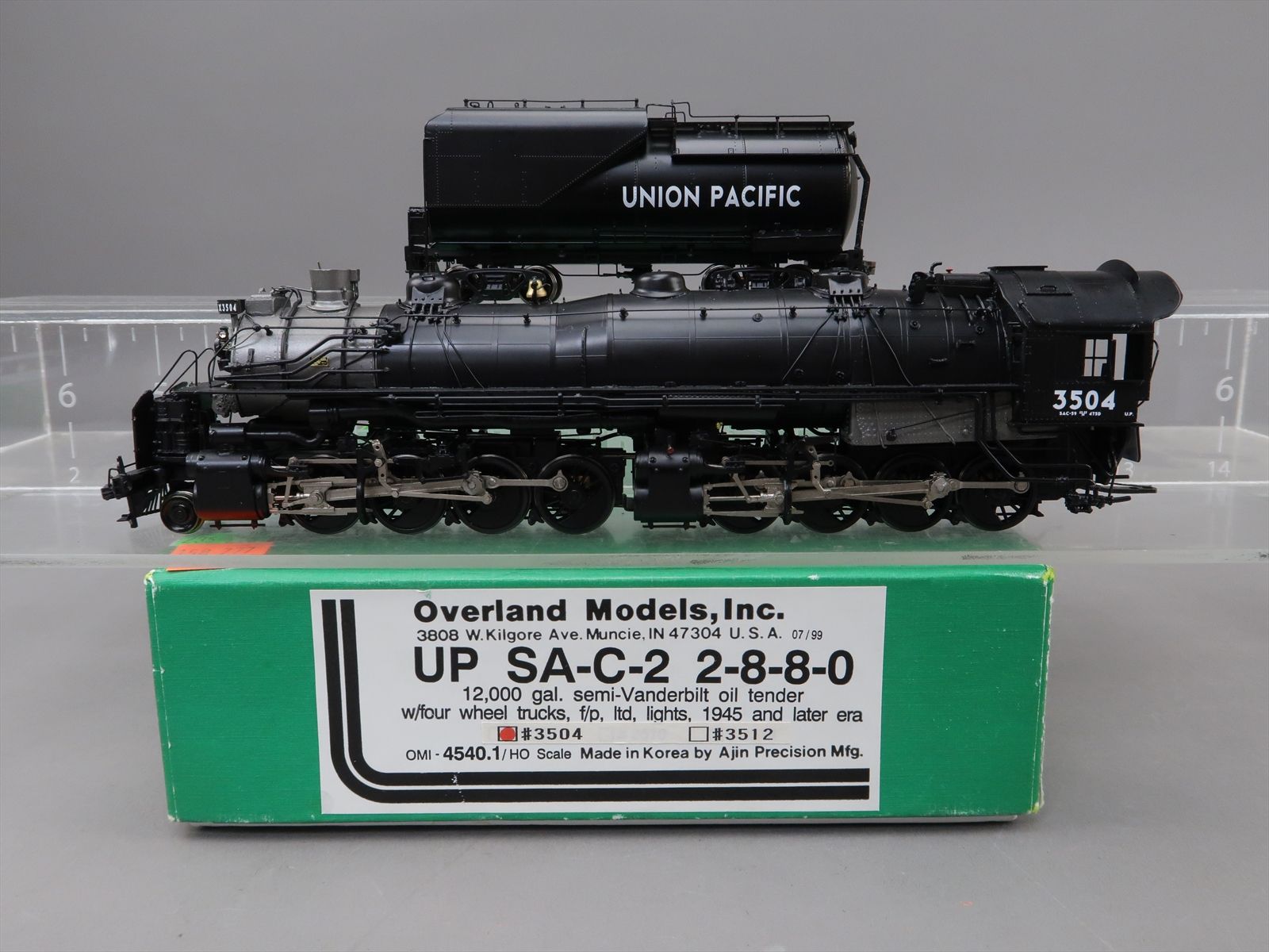 HO Brass Model - OMI 4540.1 UP Union Pacific SAC-2 2-8-8-0 #3504 - F/P ...