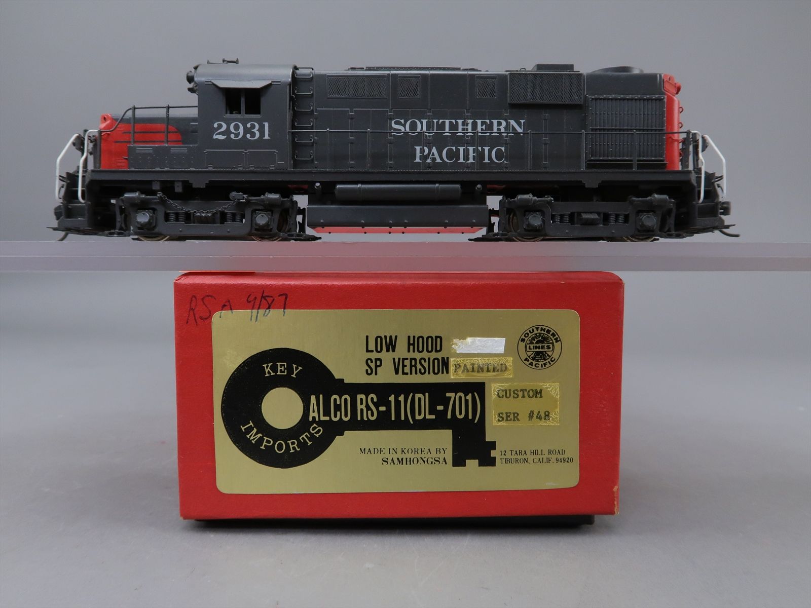 HO Brass Model - Key CS#48 SP Southern Pacific RS-11 DL-701 Low Hood ...