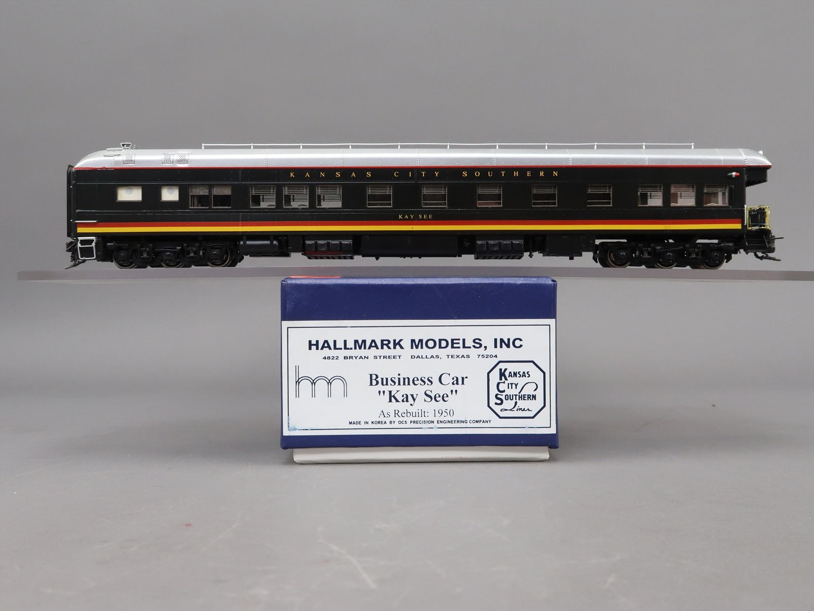 HO Brass Model - HM Hallmark KCS Kansas City Southern Business Car Kay ...