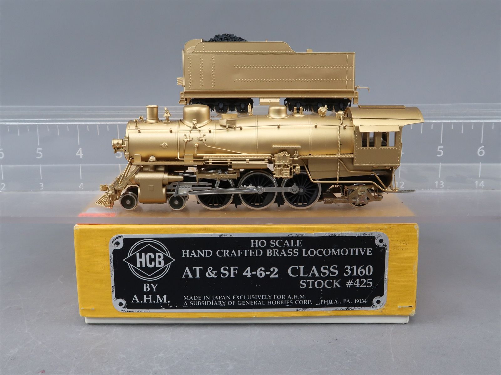 HO Brass Model - AHM 425 AT&SF Santa Fe 4-6-2 Pacific 3400 Class ...