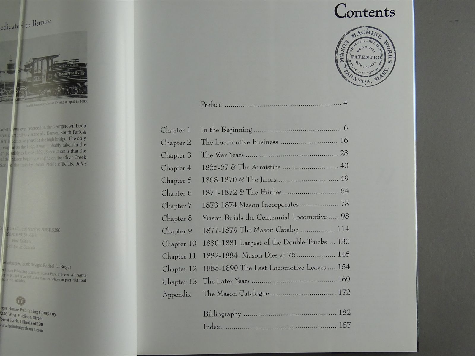 Railroad Book: Mason Steam Locomotives - Arthur Wallace - 192 pages