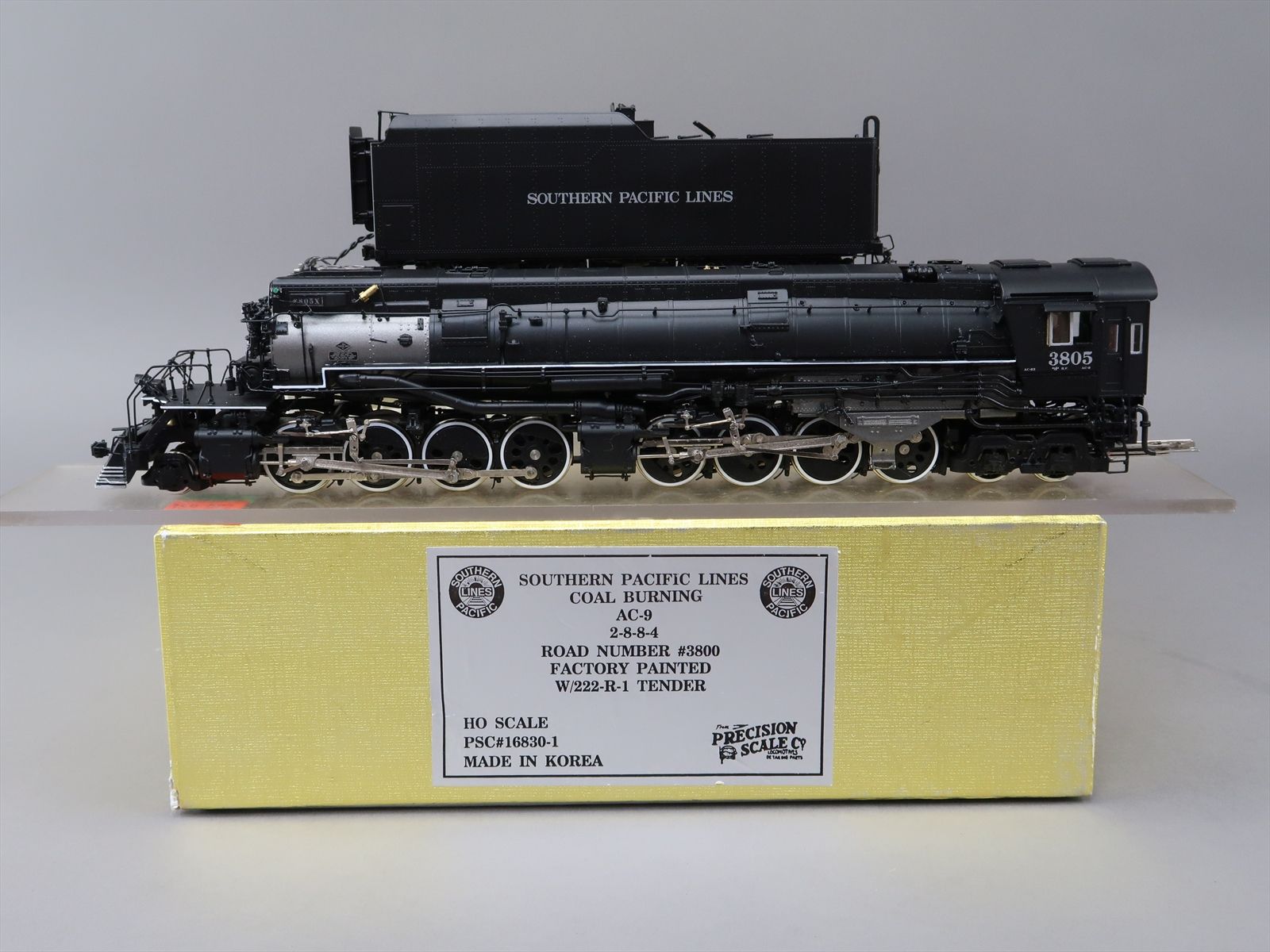HO Brass Model - PSC 16830-1 SP Southern Pacific AC-9 2-8-8-4 Coal ...