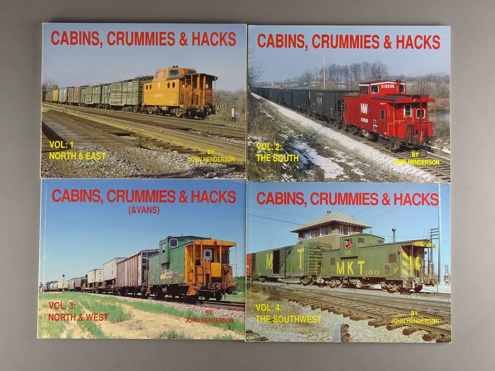 Railroad Book Set - Cabins, Crummies & Hacks Volumes 1-4 - John Henderson