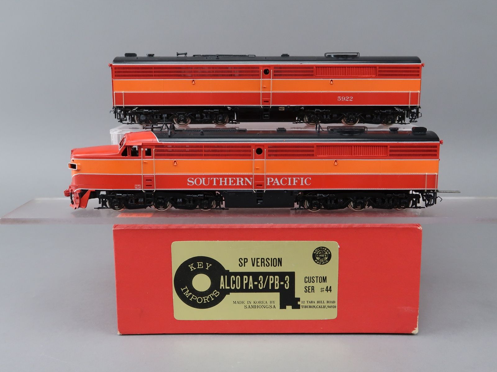 HO Brass Model - Key CS#44 SP Southern Pacific ALCO PA-3 / PB-3 PA PB A-B Set Daylight #6031 / ...