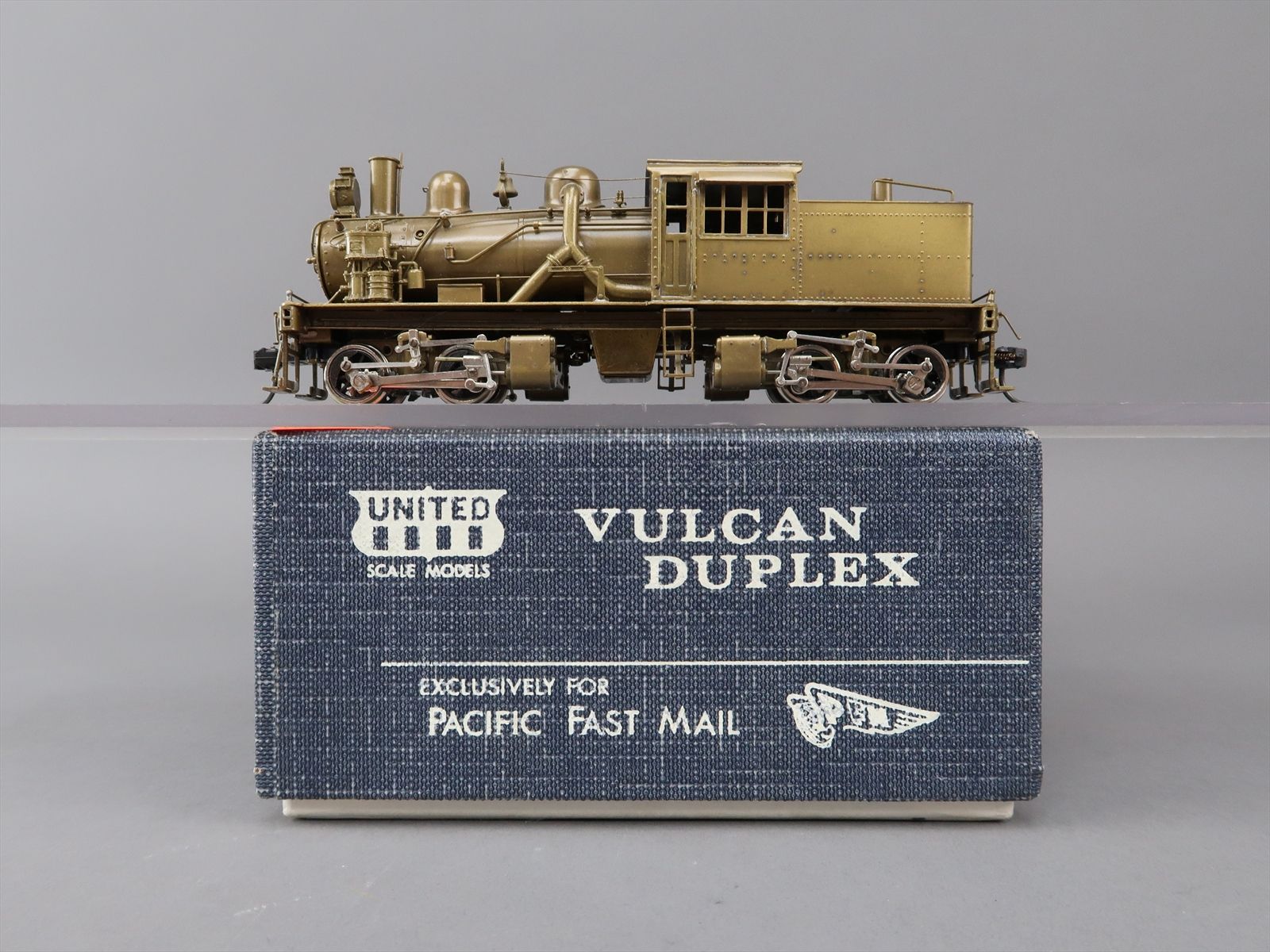 HO Brass Model - PFM Vulcan Duplex Logging Loco - Unpainted - 1980 Run ...