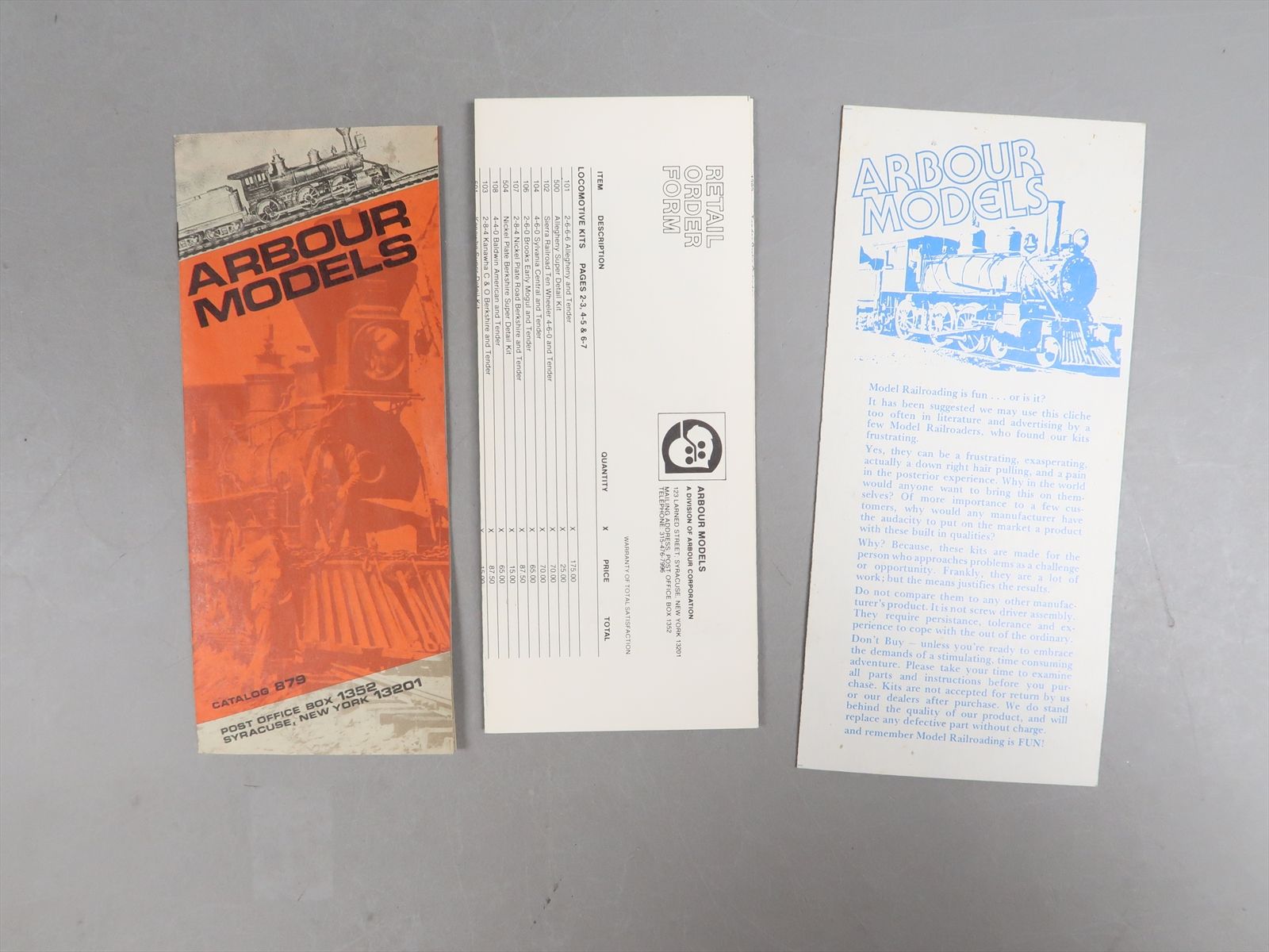 HO Scale Kit - Arbour Models 106 2-6-0 Brooks Mogul - Unbuilt