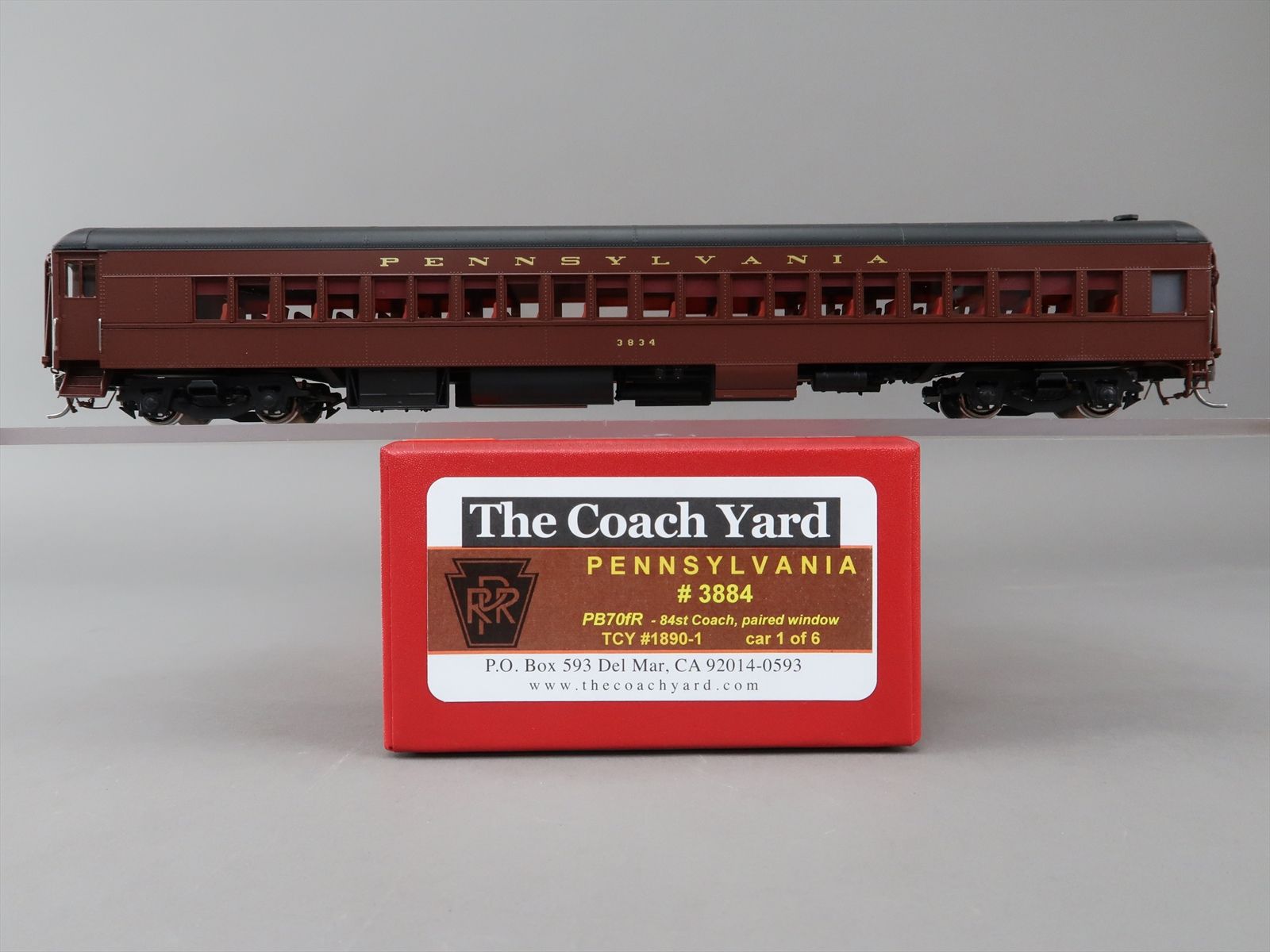 HO Brass Model - TCY 1890 PRR Pennsylvania Clockers 1941-1948 84 Seat ...
