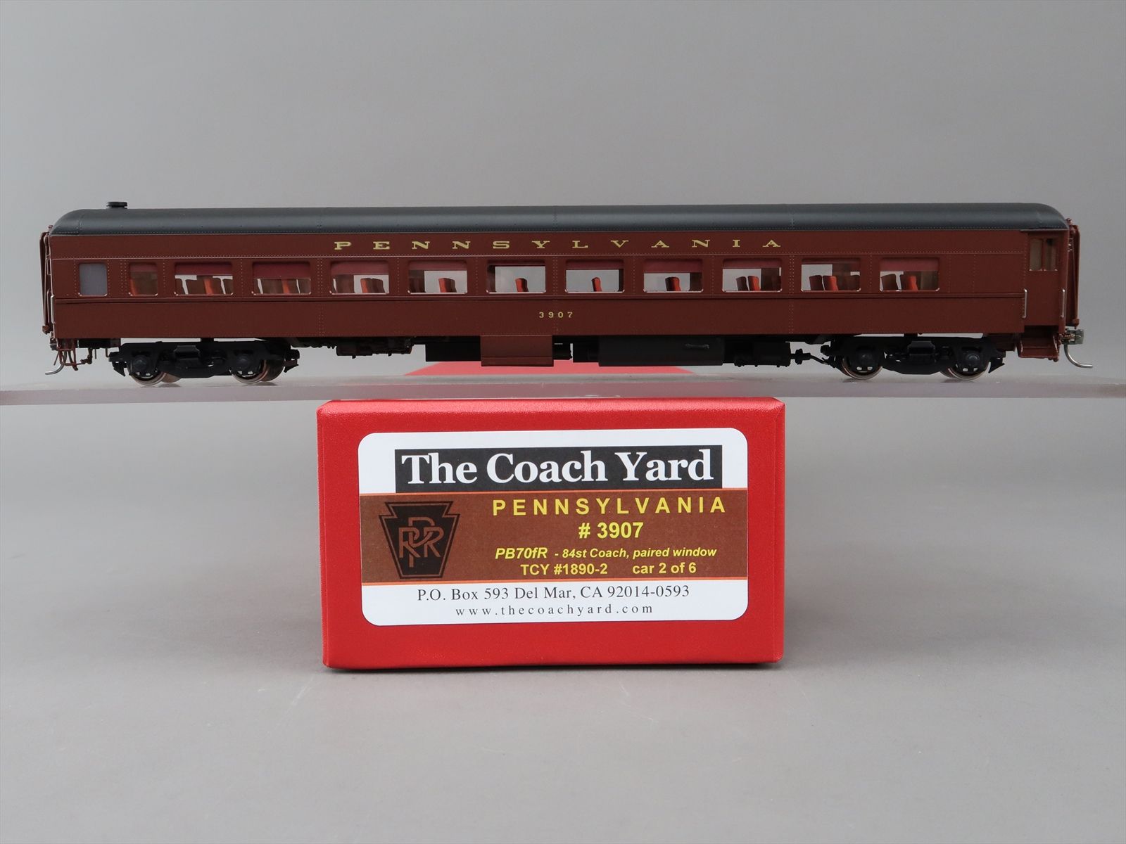 HO Brass Model - TCY 1890 PRR Pennsylvania Clockers 1941-1948 84 Seat ...