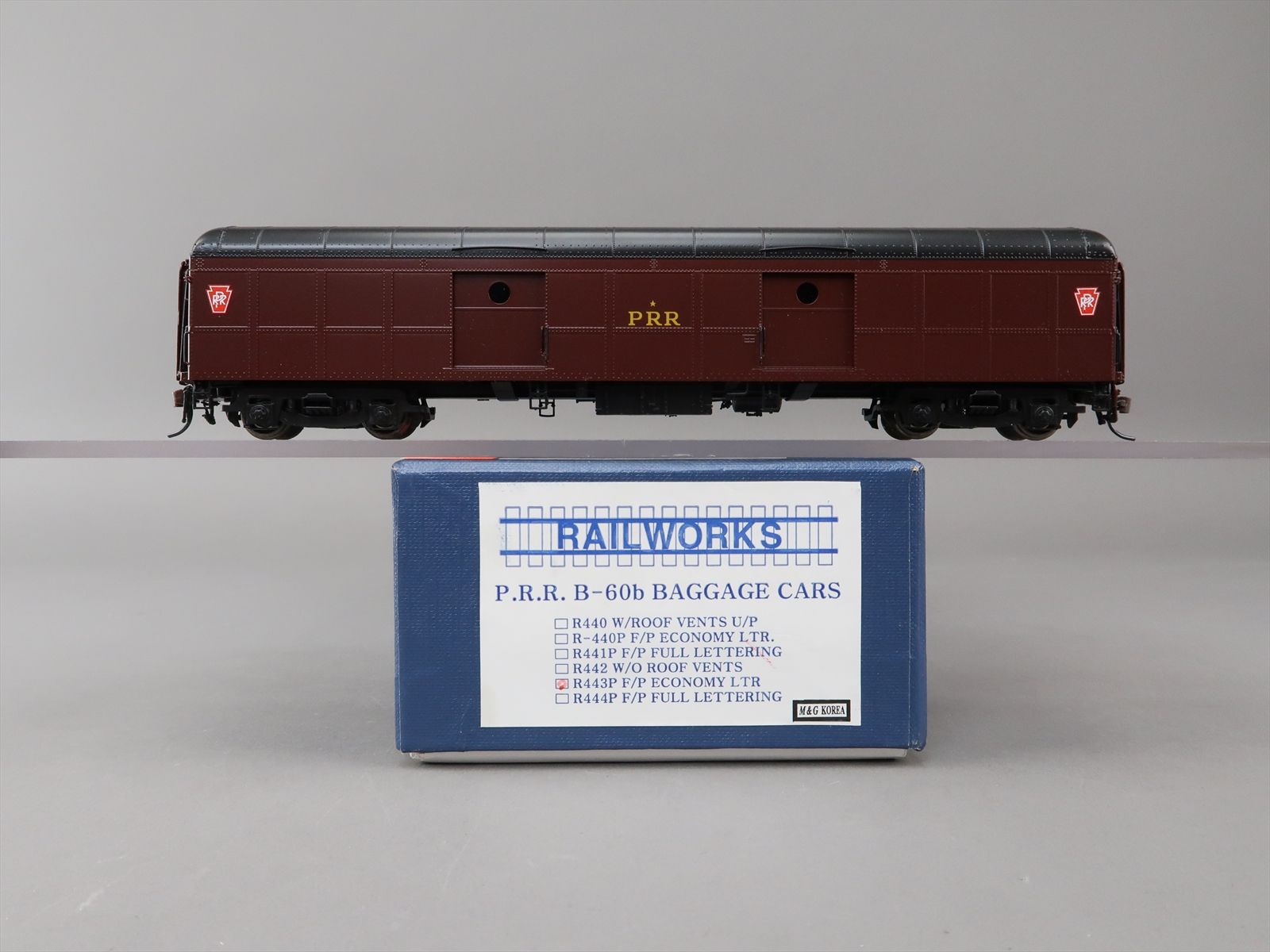 HO Brass Model - Railworks R443P PRR Pennsylvania B-60b Economy Baggage ...