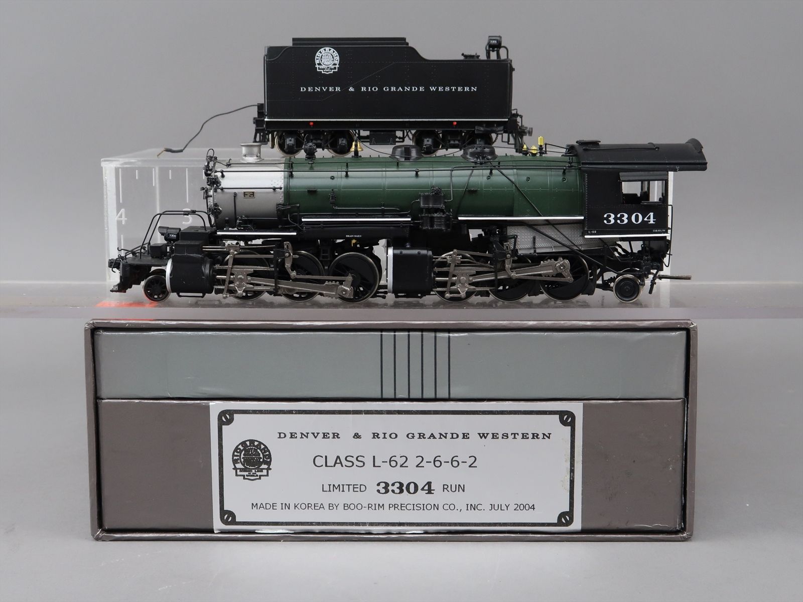 HO Brass Model - DP 2434 D&RGW Rio Grande L-62 2-6-6-2 #3304 Limited ...