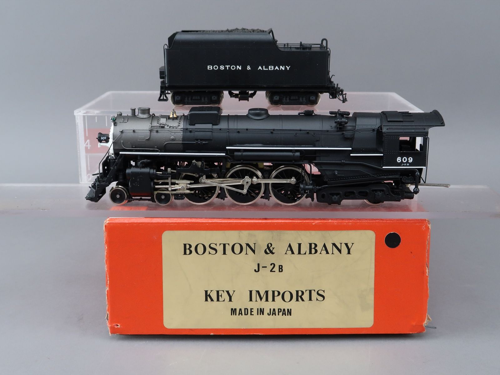 HO Brass Model - Key B&A Boston & Albany J-2B 4-6-4 Hudson #609 Square ...