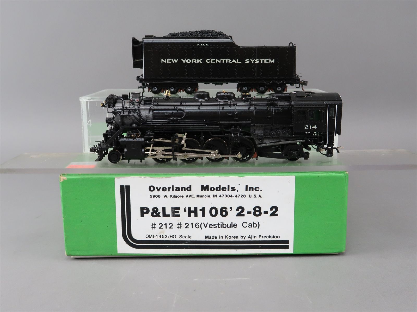 HO Brass Model - OMI 1453 NYC New York Central System P&LE Pittsburgh & Lake Erie H-10B 2-8-2 ...