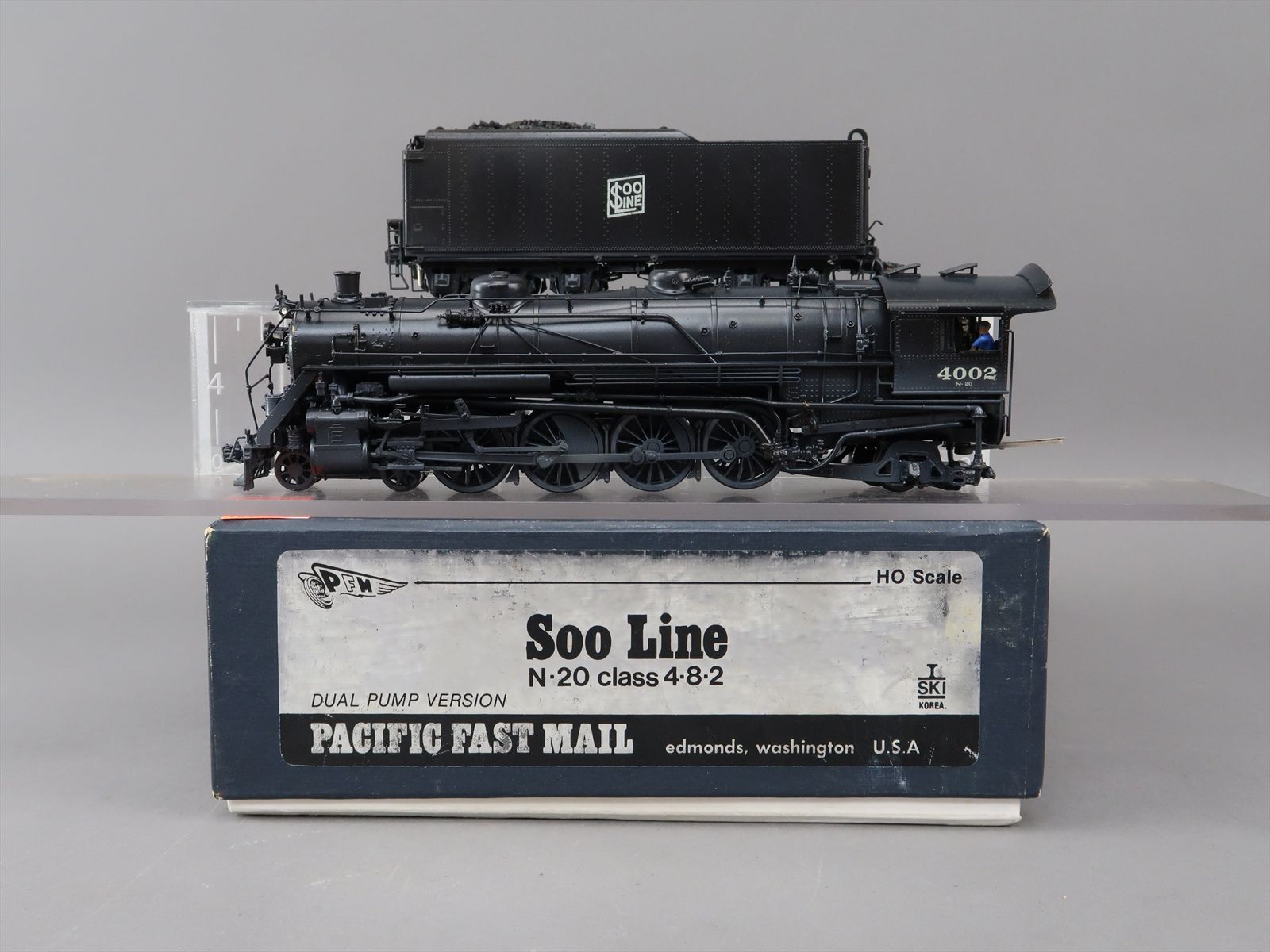 HO Brass Model - PFM Soo Line N-20 Class 4-8-2 Dual Pump Version #4002 ...