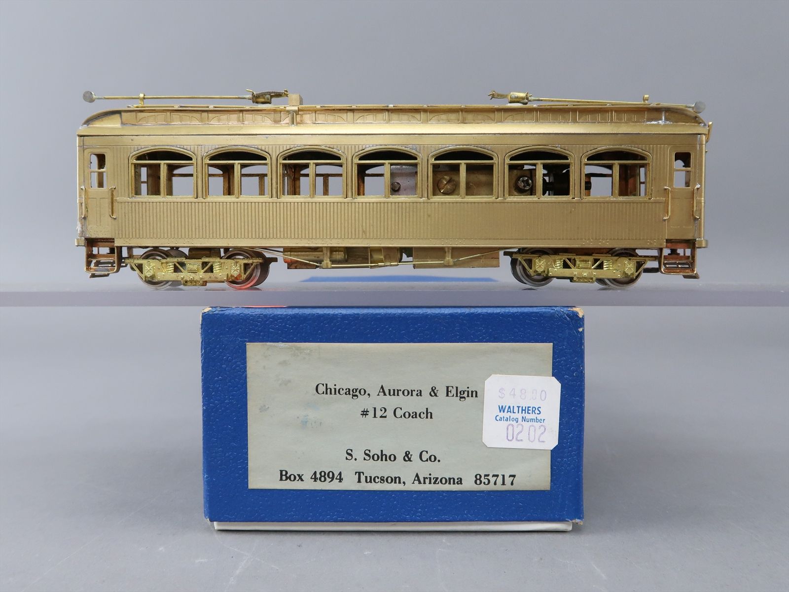 HO Brass Model - Soho CA&E Chicago Aurora & Elgin Powered Coach #12 ...