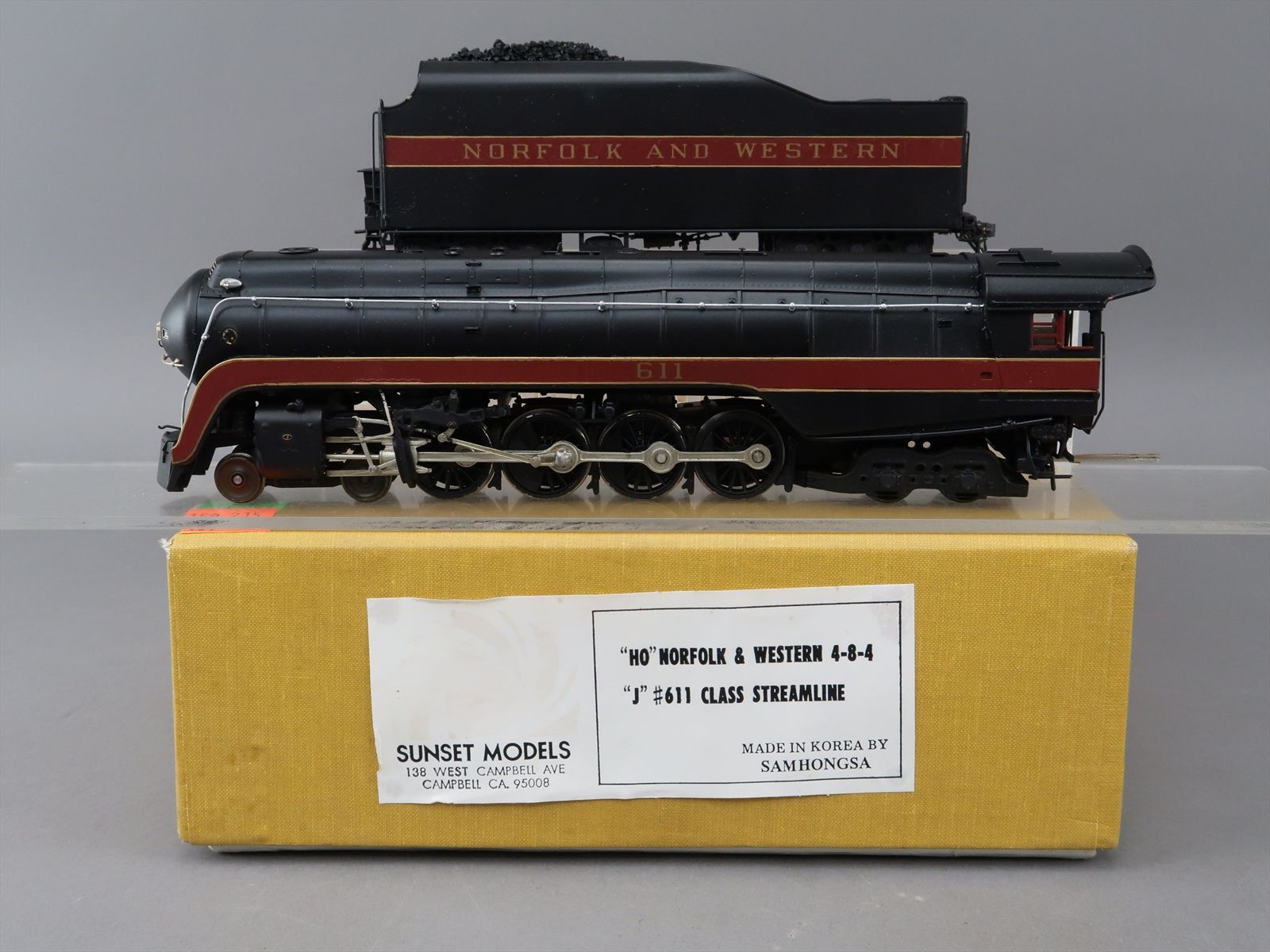 HO Brass Model - Sunset N&W Norfolk & Western J Class 4-8-4 Streamlined ...