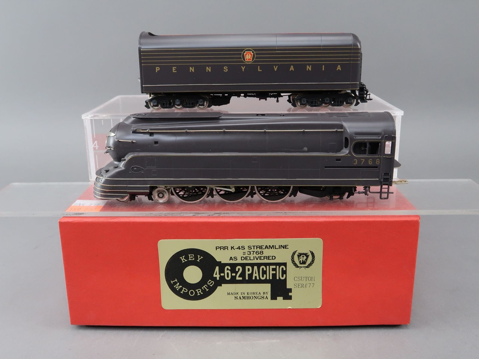 HO Brass Model - Key CS#77 PRR Pennsylvania K-4S 4-6-2 Streamlined As ...