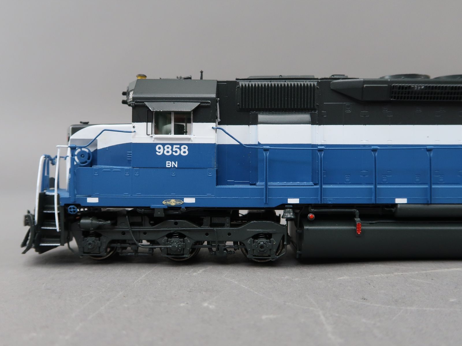 HO Brass Model - UTI 5007-2 BN Burlington Northern Big Sky Blue SDP-45 #9858 - F/P - 2010 Run ...