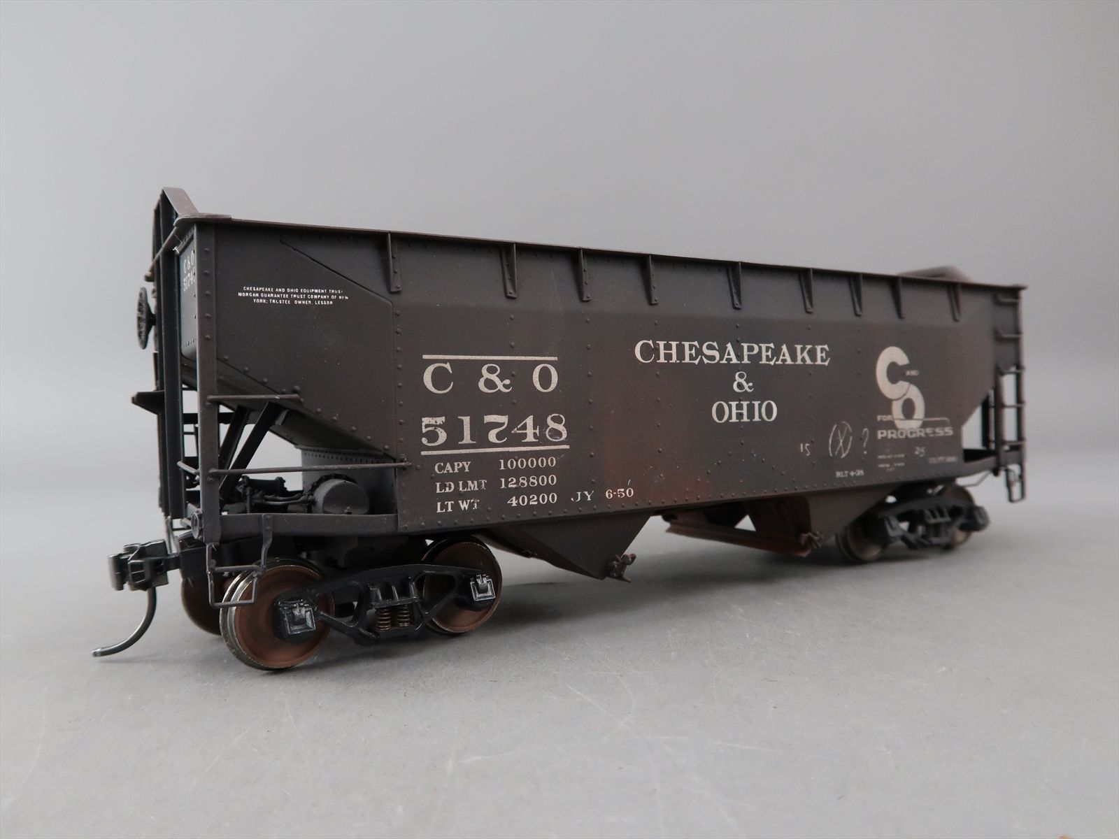 O Brass Model - RYM Rich Yoder 202040 C&O Chesapeake & Ohio 50 Ton Twin ...