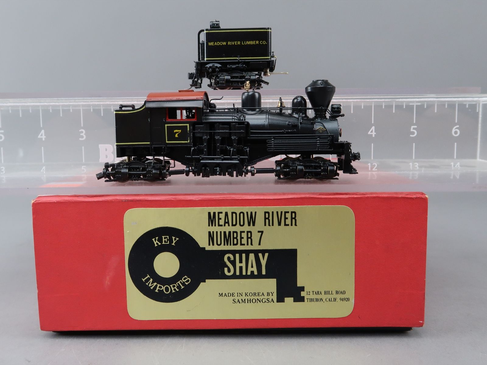 HO Brass Model - Key Meadow River Logging 3-Truck Shay #7 - Custom ...