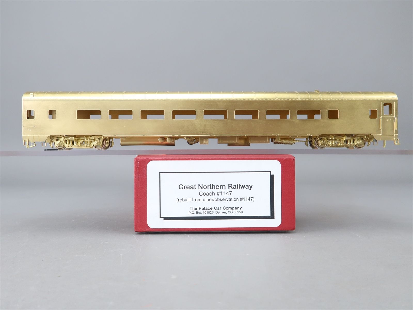 HO Brass Model - Palace GN Great Northern 68 Seat Coach #1147 Rebuilt ...