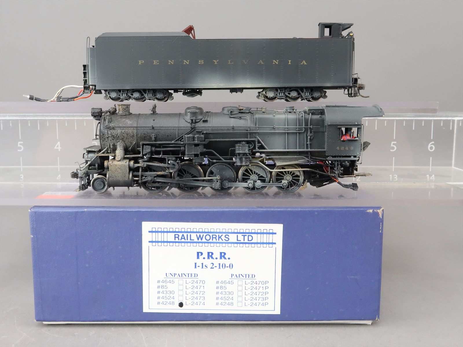 HO Brass Model - Railworks L-2474 PRR Pennsylvania I-1s 2-10-0 #4248 ...