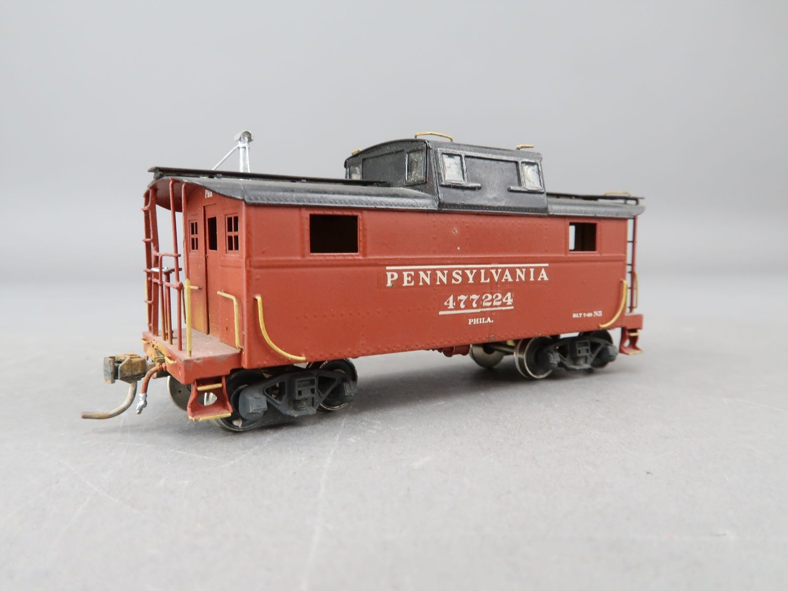 HO Brass Model - Railworks PRR Pennsylvania N-5 Steel Cabin Car Caboose #477224 - Fair Custom ...