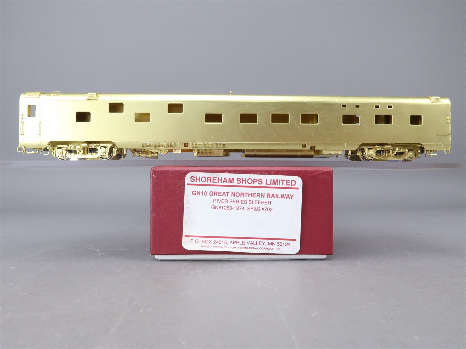 HO Brass Model - SSL GN10 GN Great Northern River Series Sleeper ...