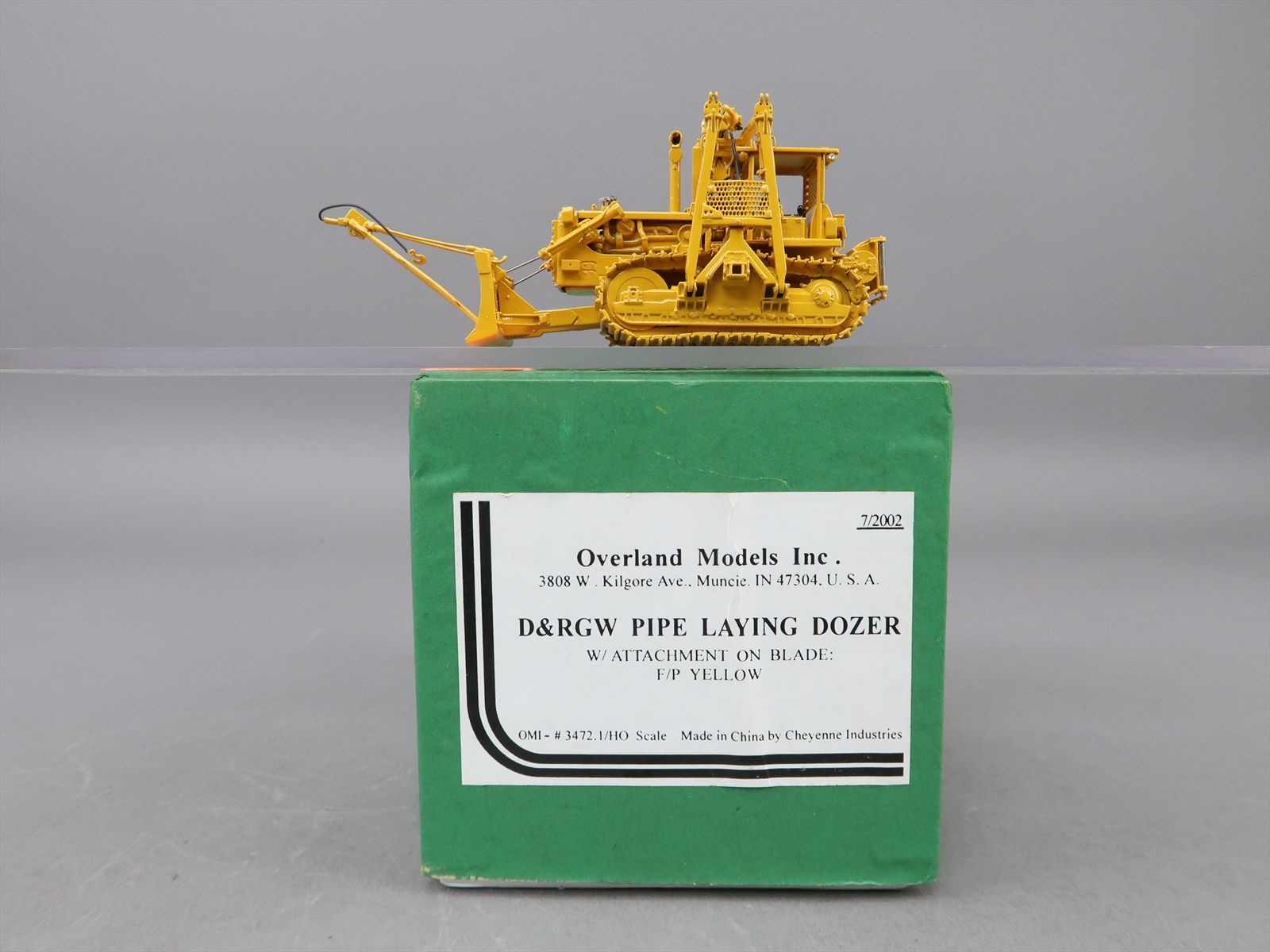 HO Brass Model - OMI 3472.1 D&RGW Rio Grande Pipe Laying Dozer w ...