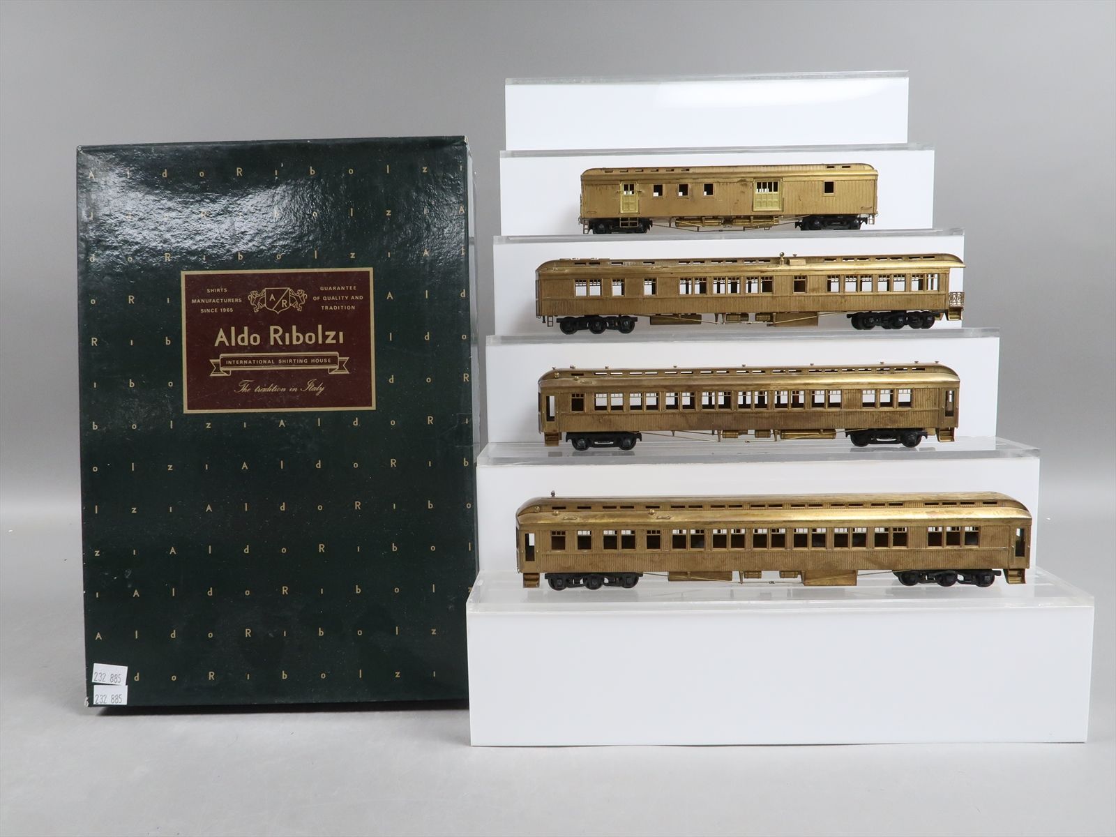 HO Brass Model - VH CPR CP Kettle Valley 5-Car Passenger Set - Unpainted - Kumata *MISSING CAR ...