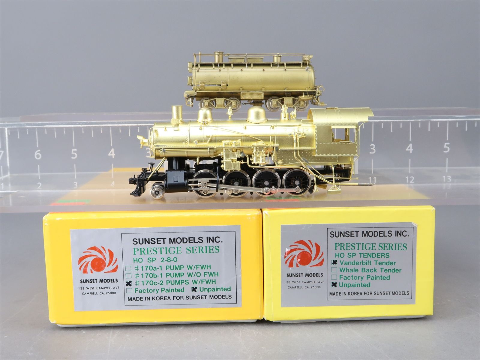 HO Brass Model - Sunset SP Southern Pacific C-10 2-8-0 Prestige Series ...
