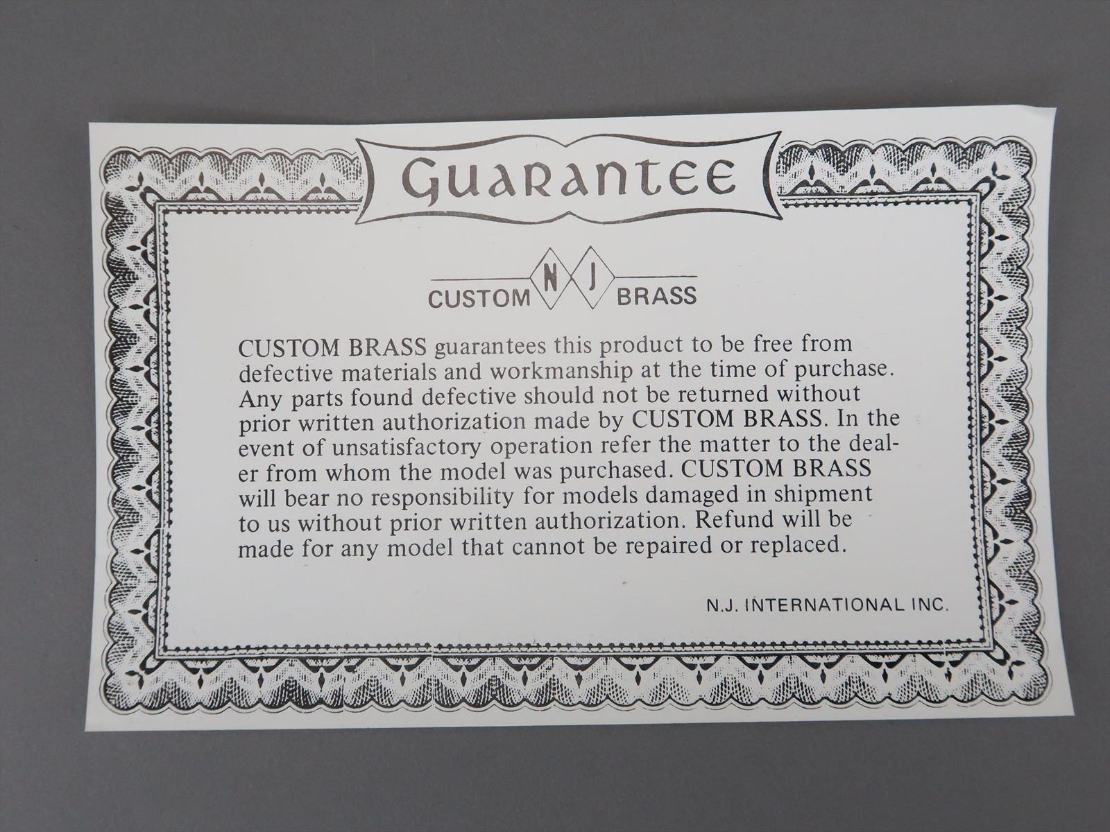 HO Brass Model - NJCB ST-209 ATSF Santa Fe 4-4-2 - Unpainted - Kumata