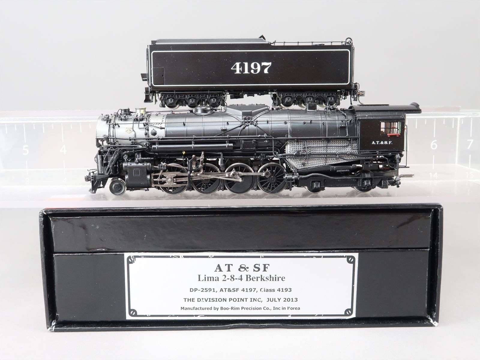 HO Brass Model - DP 2591 AT&SF Santa Fe Lima 2-8-4 Coffin FWH #4197 - F ...