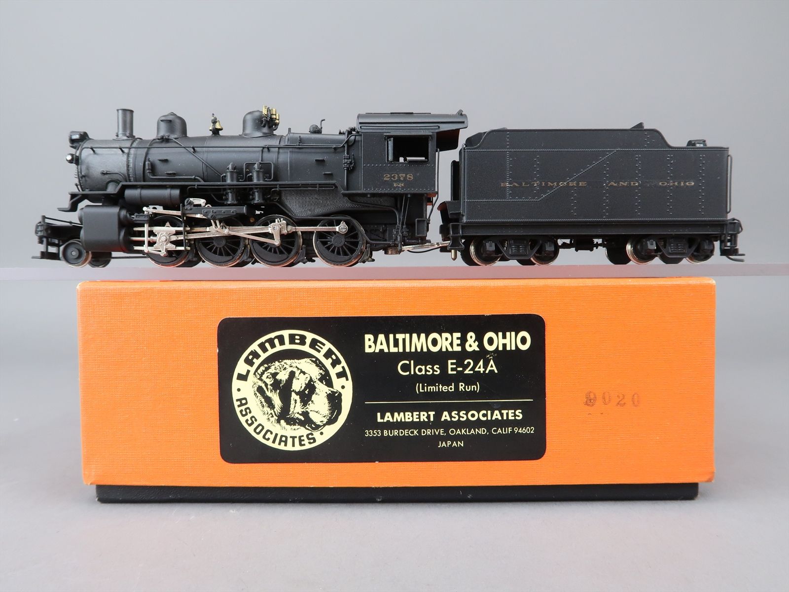 HO Brass Model - Lambert B&O Baltimore & Ohio E-24A 2-8-0 #2378 ...