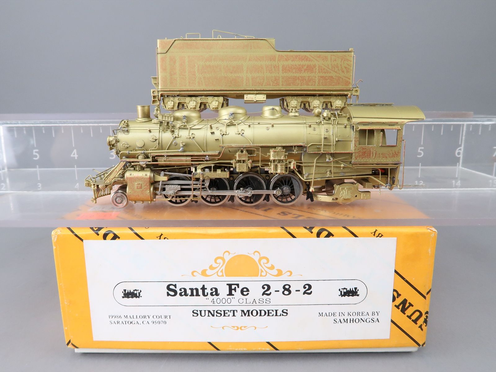 HO Brass Model - Sunset AT&SF Santa Fe 2-8-2 4000 Class - Unpainted ...