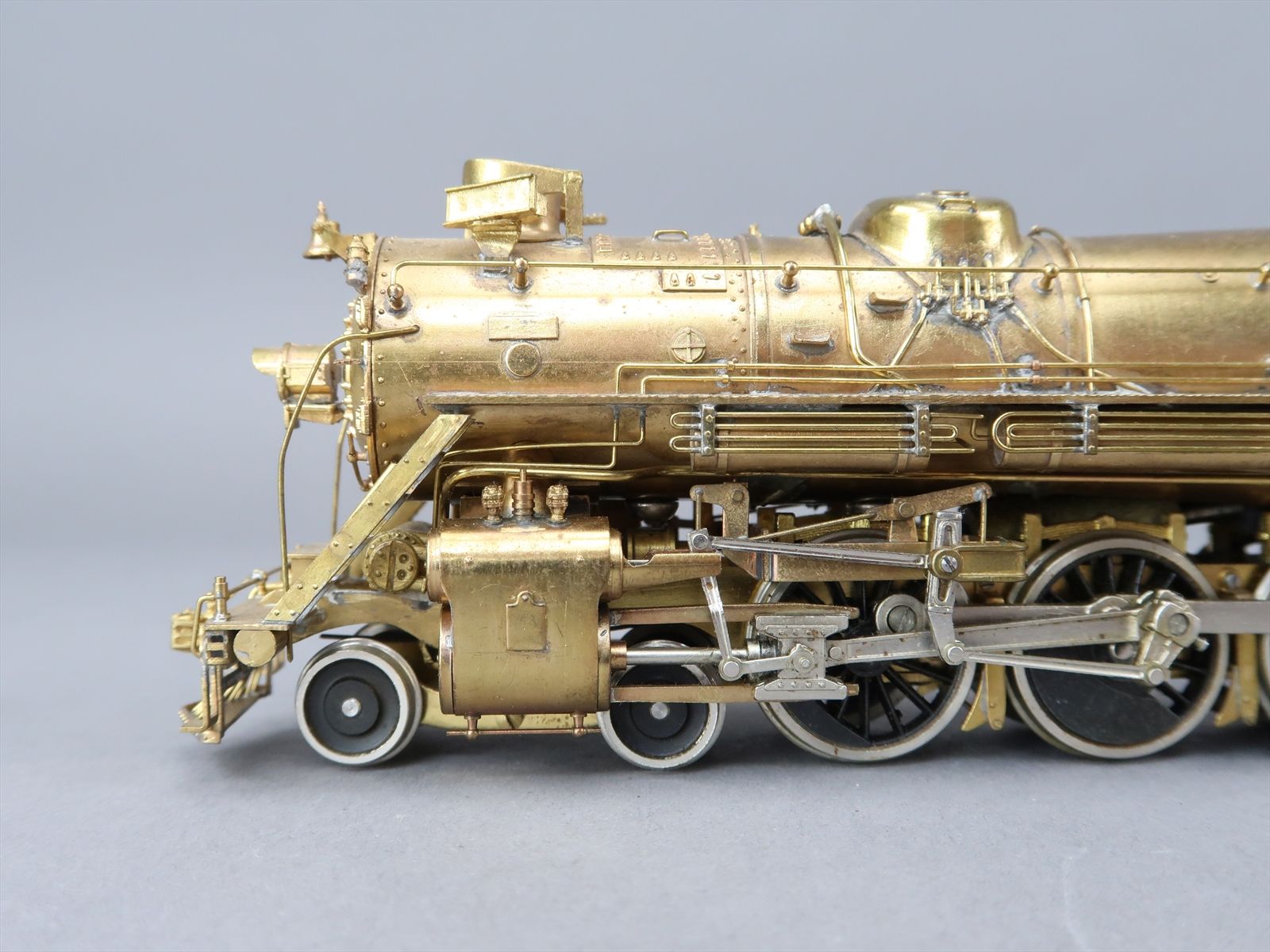 HO Brass Model - PFM D&RGW Rio Grande M-64 4-8-4 Crown - Unpainted - Blue Box - 1971 Run - Toby