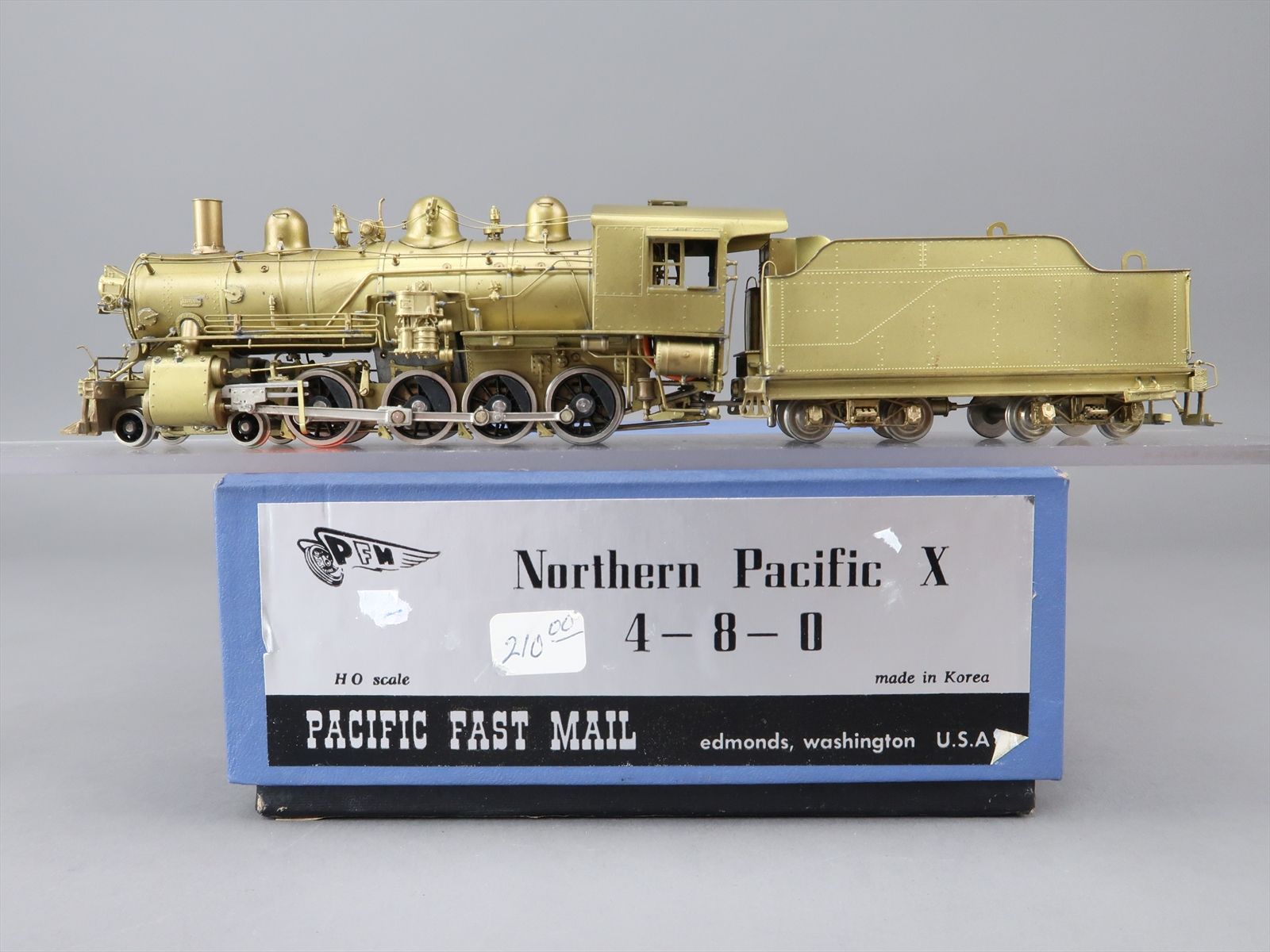 HO Brass Model - PFM NP Northern Pacific X 4-8-0 - Unpainted - 1978 Run ...