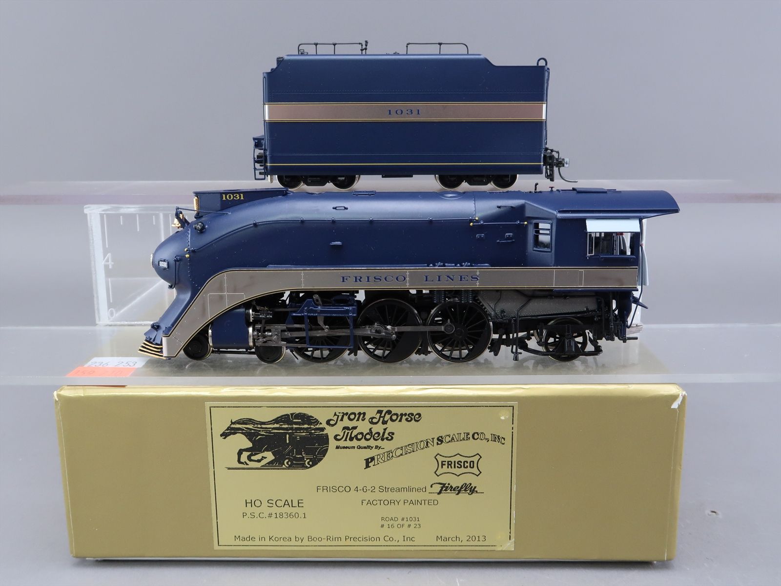 HO Brass Model - PSC 18360.1 SLSF Frisco Firefly 4-6-2 Streamlined ...