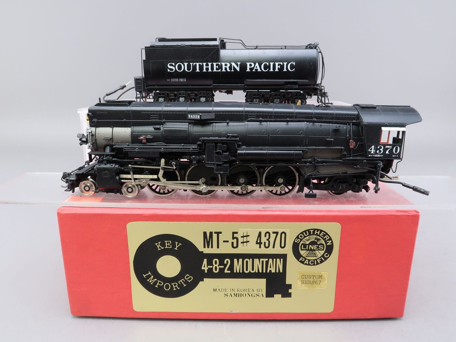 HO Brass Model - Key CS#67 SP Southern Pacific 4-8-2 MT-5 #4374 Skyline ...