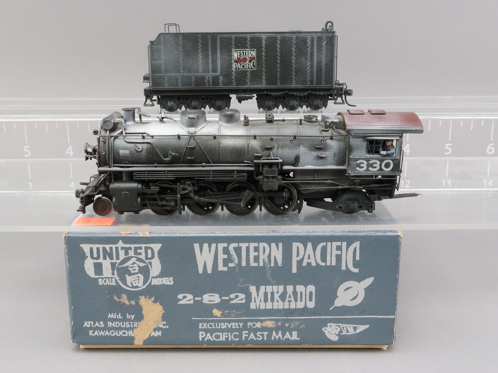 HO Brass Model - PFM WP Western Pacific 2-8-2 #330 - Custom + Weathered ...