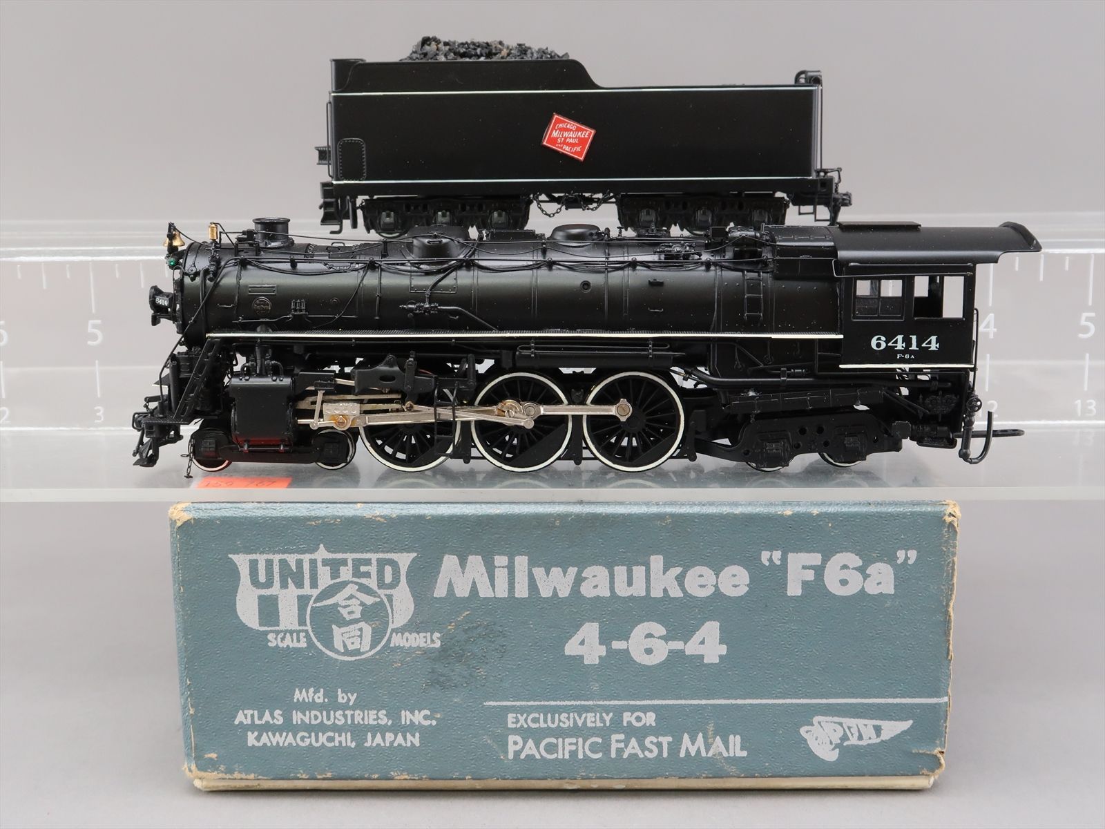 HO Brass Model - PFM Milwaukee F6a 4-6-4 #6414 - Custom - 1967 Run ...