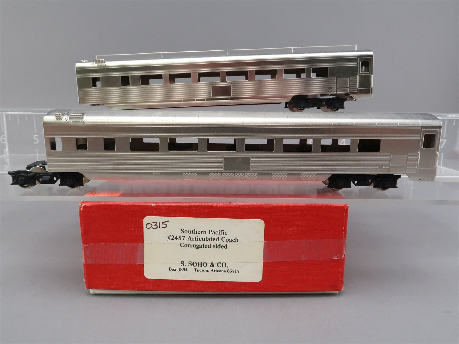HO Brass Model - Soho SP Southern Pacific Articulated Corrugated Side ...