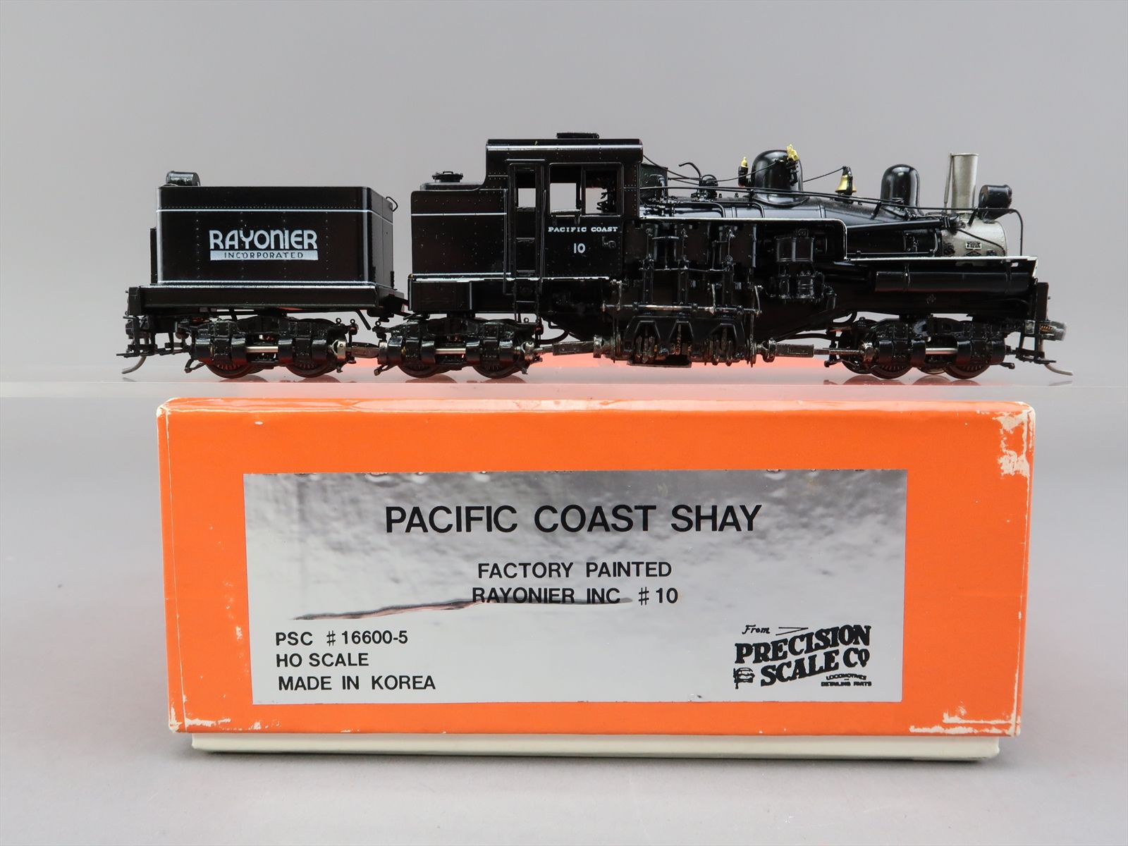 HO Brass Model - PSC 16600-5 Rayonier Inc 3-Truck Pacific Coast Shay ...