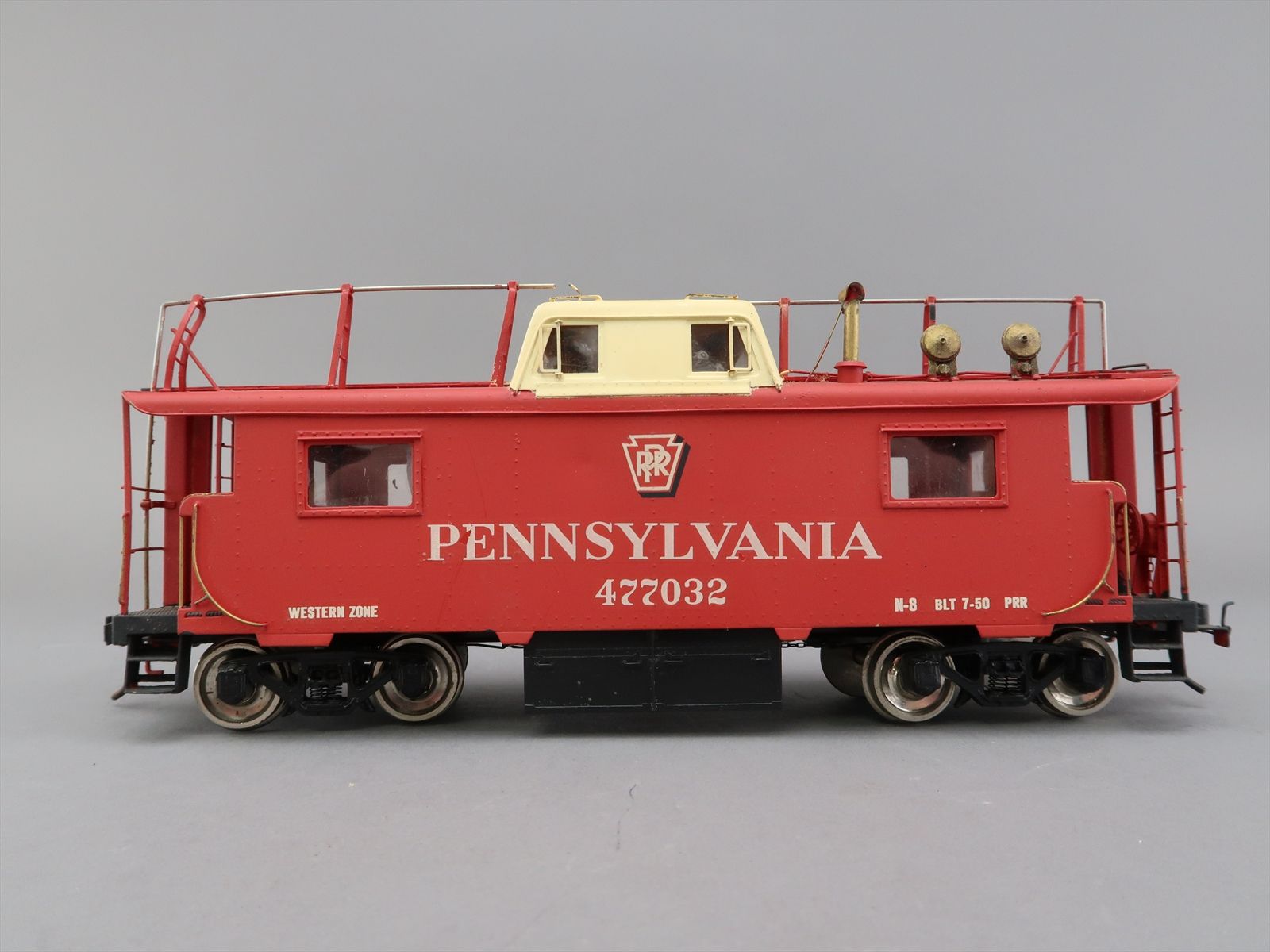 O Brass Model - NJCB 699-0 PRR Pennsylvania N8 Steel Cabin Car Caboose ...